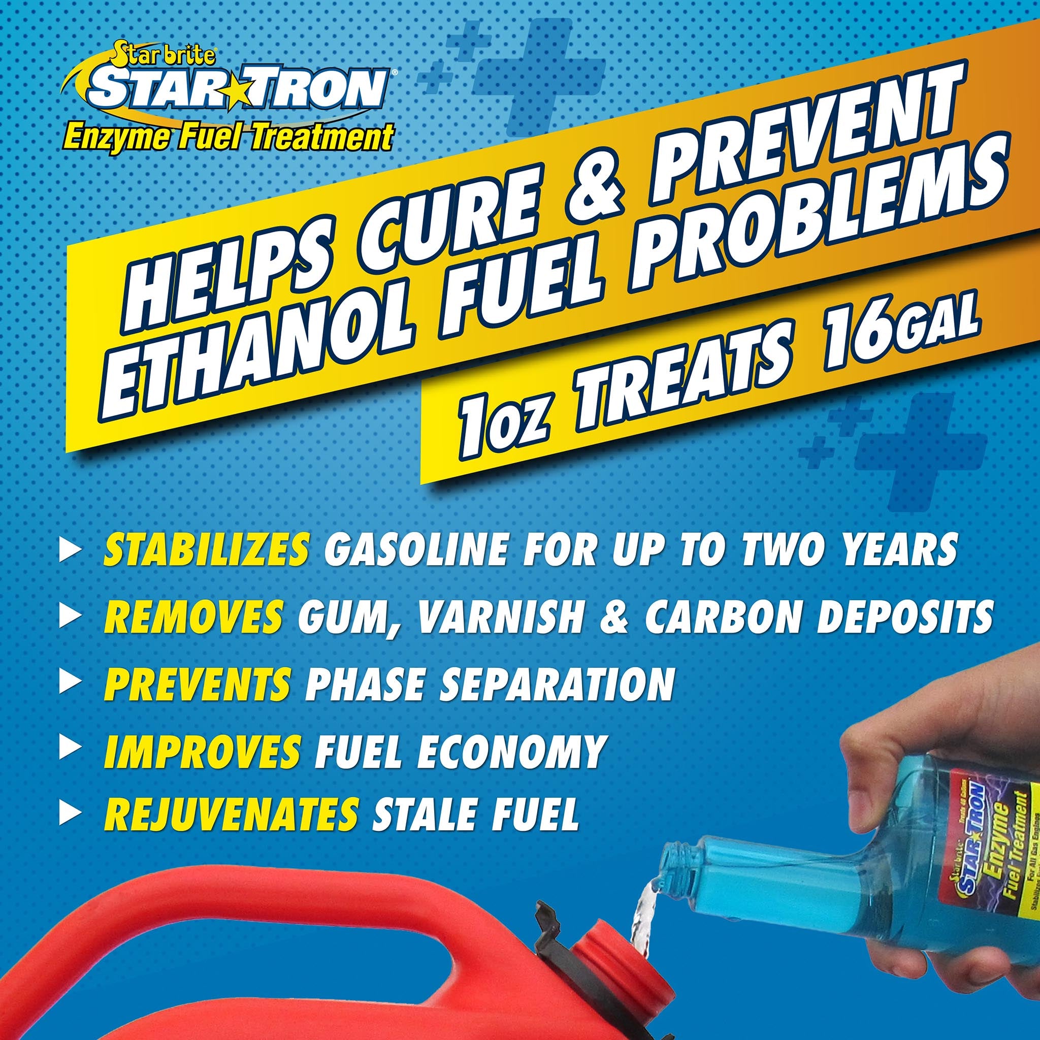Star Tron Enzyme Fuel Treatment - Concentrate Gas Formula – Star brite ...