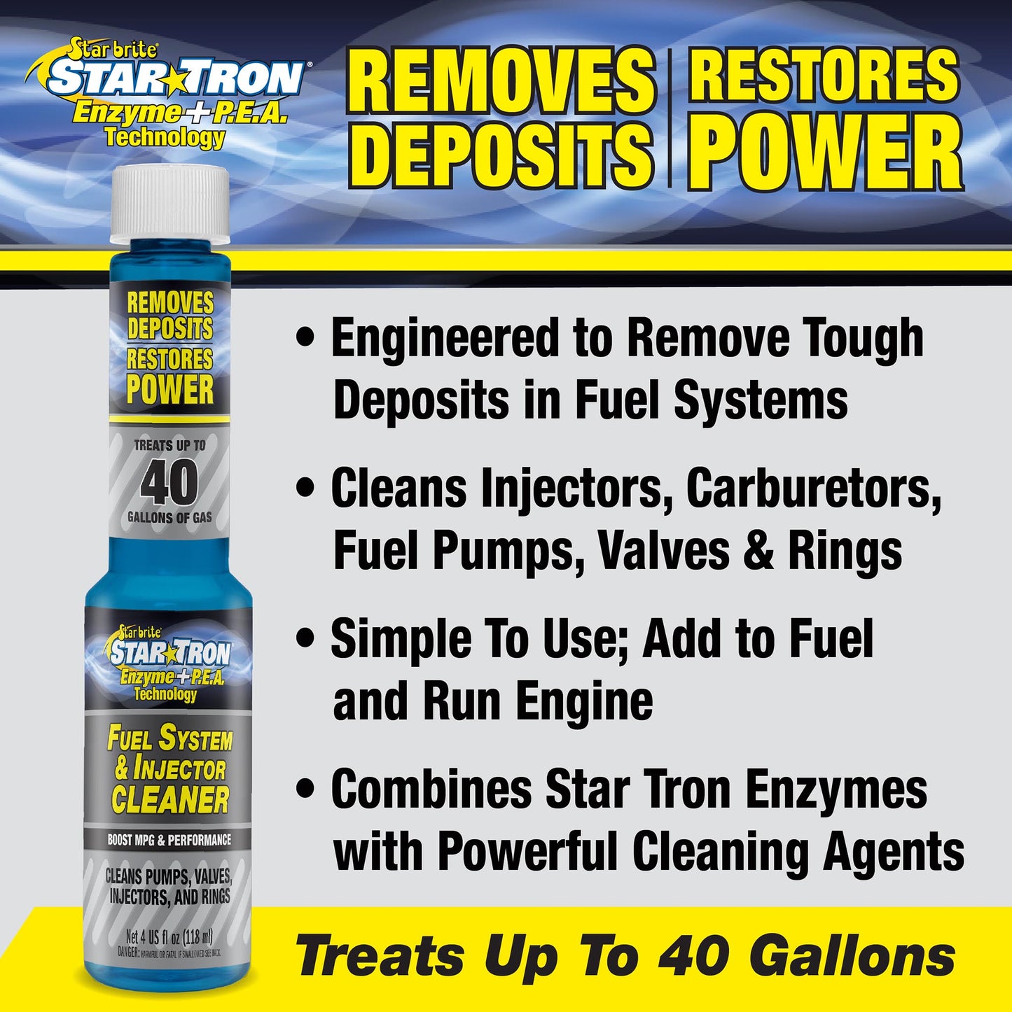 Star Tron Enzyme Fuel System & Injector Cleaner & PEA Tech – Star brite ...